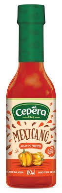 Molho de Pimenta Mexicano Cepêra Caixa Vidro 12x60ml | Dia Food Service