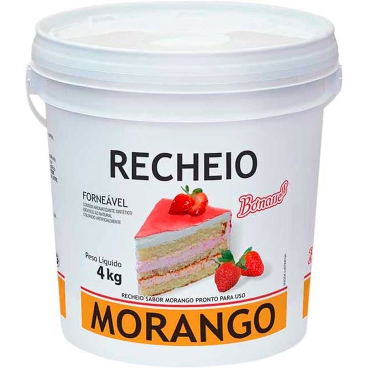 Creme e Cobertura Morango Bonasse 4kg | Dia Food Service